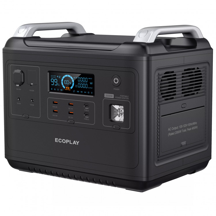 Зарядна станція EcoPlay P2001 (1997 Вт·год / 2000 Вт) - купити в Україні | Moto Stuff